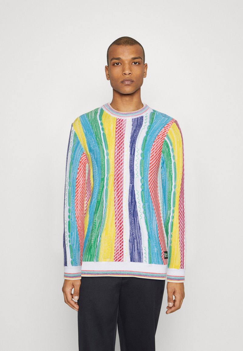 Carlo Colucci ROUNDNECK UNISEX - Jumper - offwhite/multi-coloured/multi ...