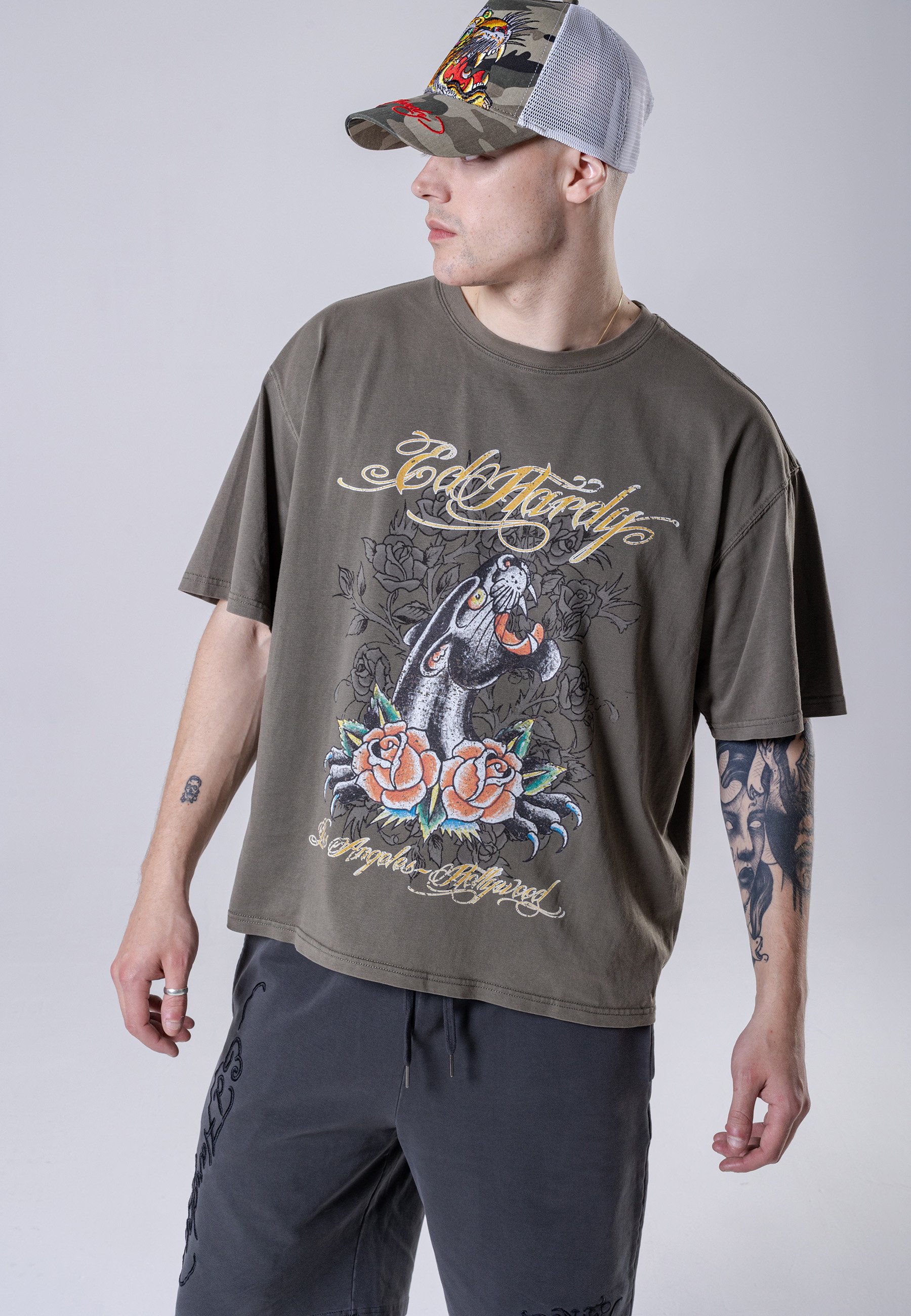 Fett Zaun Mensch ed hardy t shirt männer Notizbuch National Zeitplan