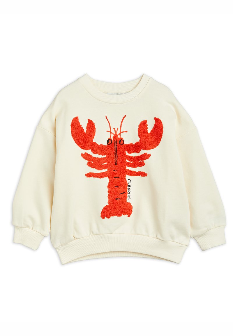 Mini Rodini LOBSTER CHENILLE UNISEX - Sweatshirt - white/weiß - Zalando.de