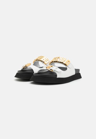 MOSCHINO MAXI LETTERING - Mules - bianco/blanc - ZALANDO.FR