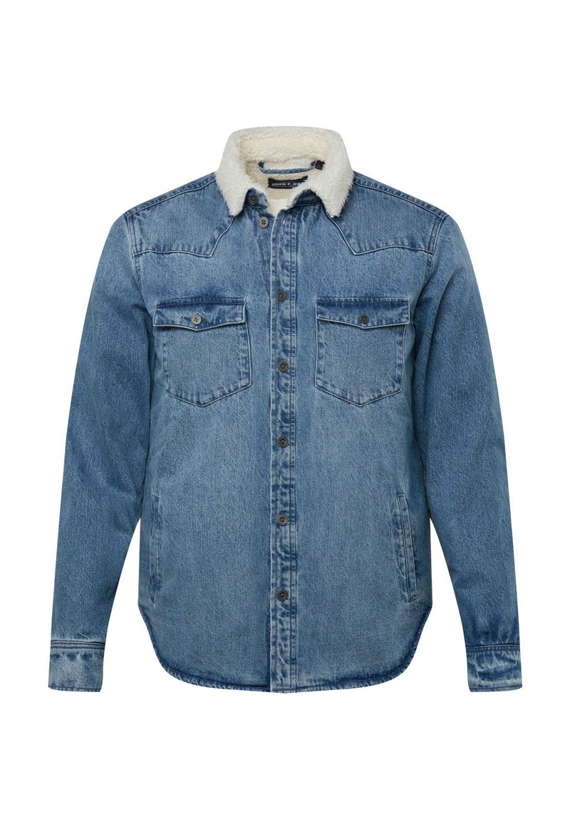 John F. Gee GEFÜTTERT LANGARM KENT KRAGEN PATTENTASCHEN BIS GR 8XL ...