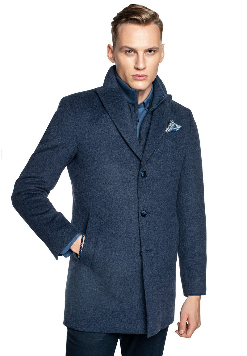 Recman Krótki płaszcz/niebieski - Zalando.pl