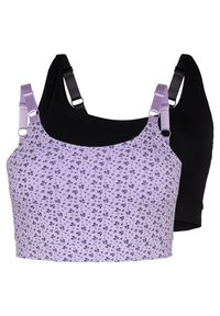 Devoted By Zizzi 2-PACK WITH ADJUSTABLE STRAPS - Toppe - purple rose ...