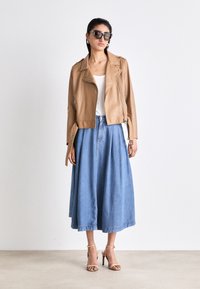 BOSS SAMELI - Lederjacke - light pastel brown/braun - Zalando.at