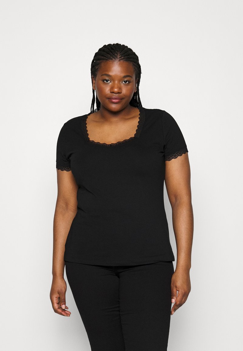 Anna Field Curvy PLUS SIZE - T-Shirt print - black/schwarz - Zalando.ch