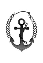 Wildcat CHAIN ANCHOR - Earrings - hochglanzpoliert/black - Zalando
