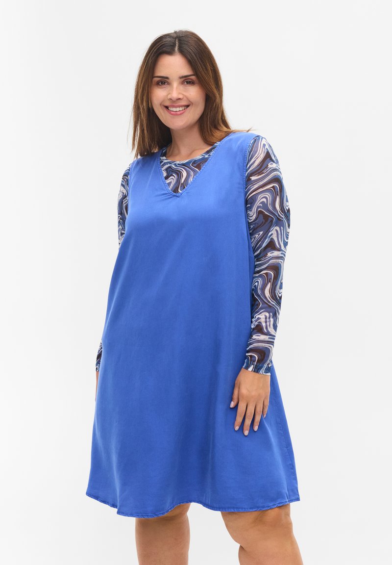 Zizzi SPENCER - Day dress - dazzling blue/blue - Zalando.ie