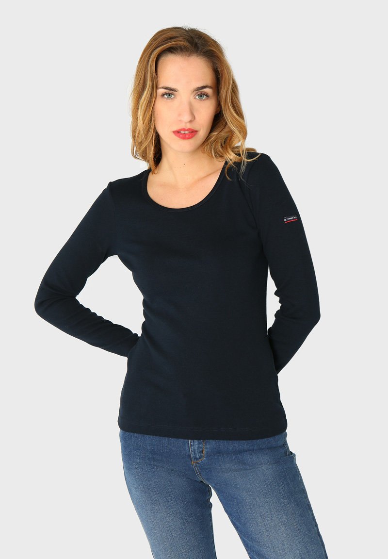 Armor lux ANNAIG - Langærmede T-shirts - rich navy/mørkeblå - Zalando.dk
