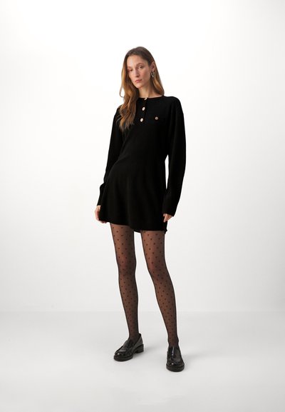 DESIGNERS REMIX COSMO PLACKET DRESS - Robe pull - black/noir - ZALANDO.FR