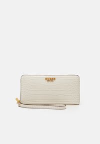Guess LAUREL LARGE ZIP AROUND - Wallet - stone - Zalando.co.uk