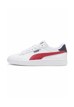 Puma BASKET CUIR CLASSIC - Baskets basses - rouge/blanc/rouge - ZALANDO.FR