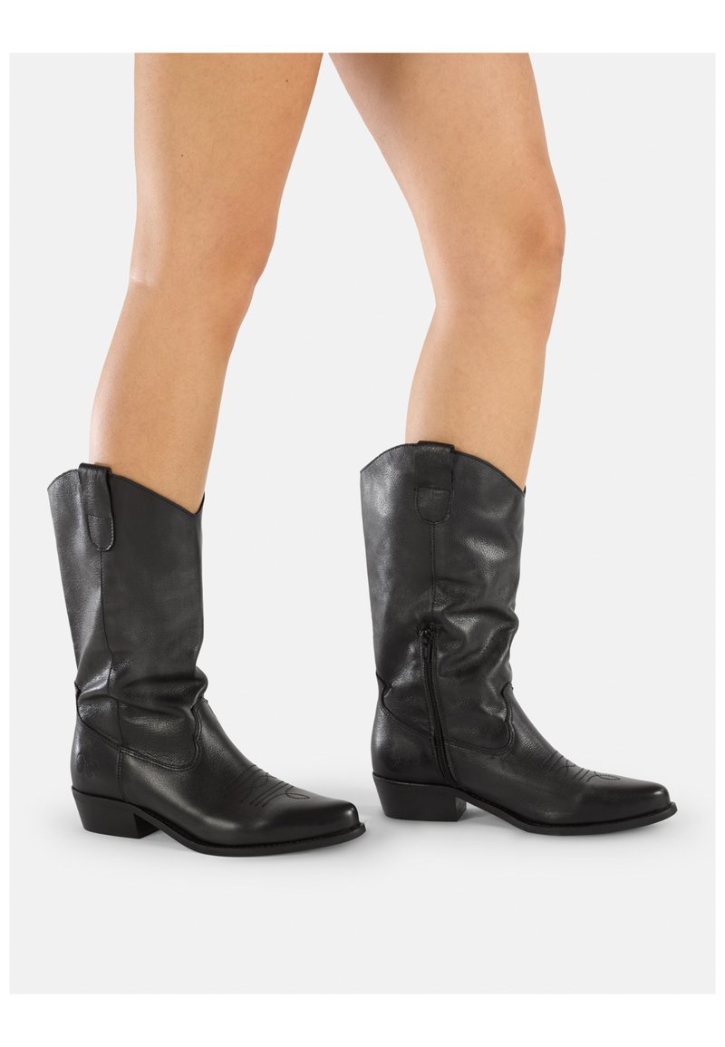 Felmini Wide Fit Cowboy/Biker boots - black - Zalando.de
