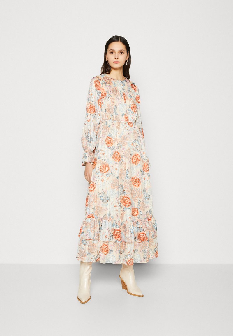 YAS YASFADUMA LONG DRESS - Vestido largo - birch/faduma/crema - Zalando.es