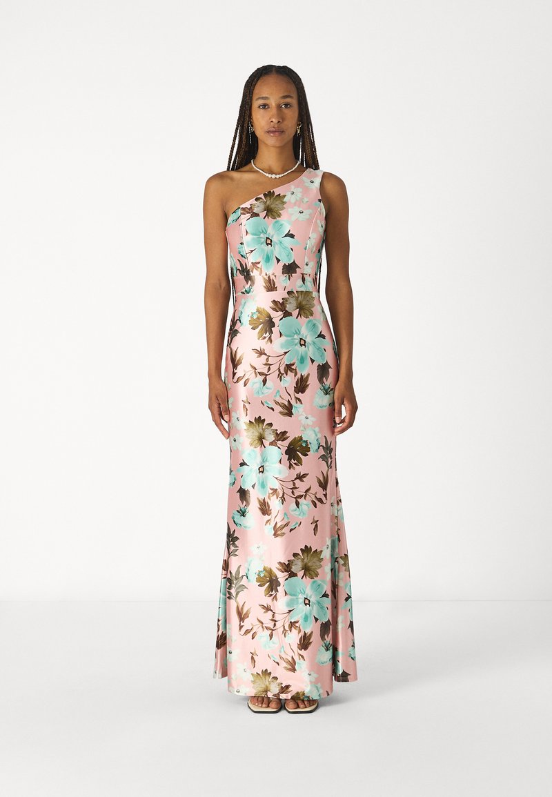 WAL G. MILLY ONE SHOULDER MAXI - Cocktailjurk - pink/blue/donkerroze ...