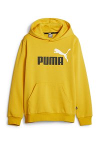 Puma ESSENTIALS TWO TONE BIG LOGO - Hoodie - yellow sizzle/geel ...