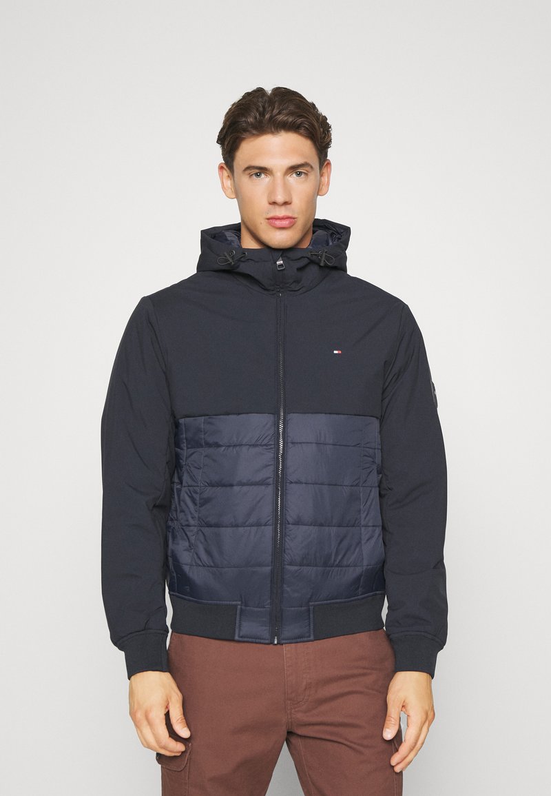 Tommy Hilfiger MIX MEDIA HOODED JACKET - Summer jacket - desert sky ...