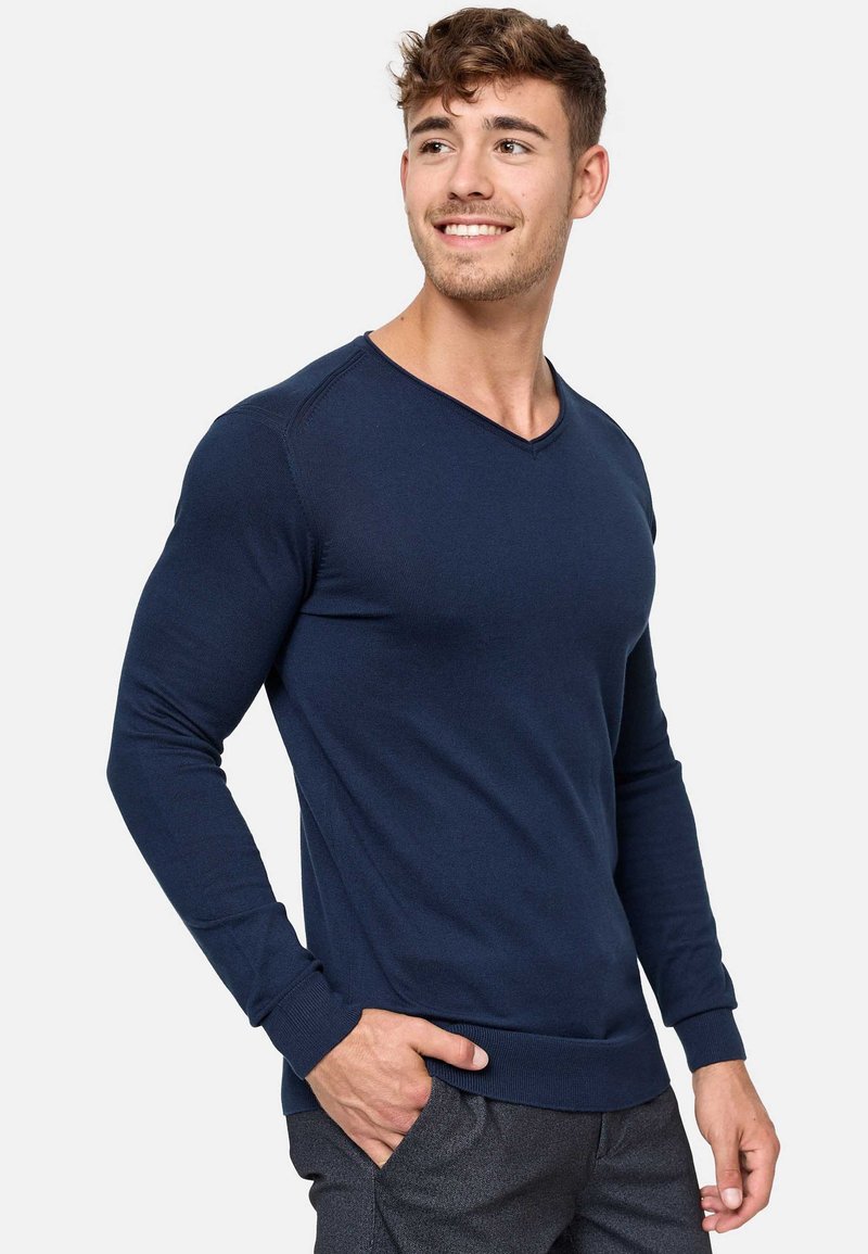 INDICODE JEANS BEAM - Strickpullover - navy/dunkelblau - Zalando.ch