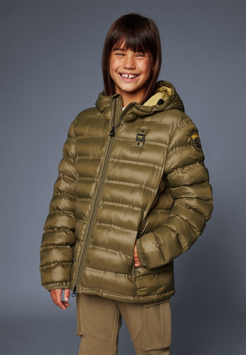 Blauer GIUBBINI CORTI IMBOTTITO OVATTA - Winterjacke - oliva scuro/oliv ...