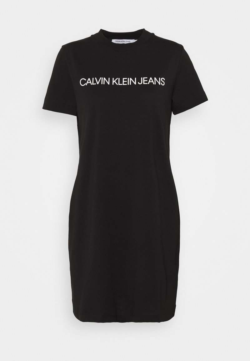 Calvin Klein Jeans DRESS INSTITUTIONAL - Jersey dress - black - Zalando.de