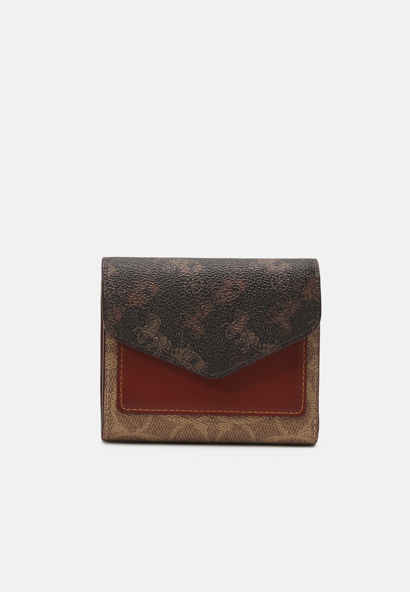 COACH SIGNATURE CARRIAGE SMALL WALLET - Geldbörse - tan brown rust/tan ...