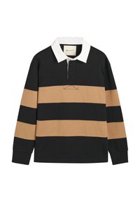 GANT BLOCK STRIPE HEAVY RUGGER - Long sleeved top - black - Zalando