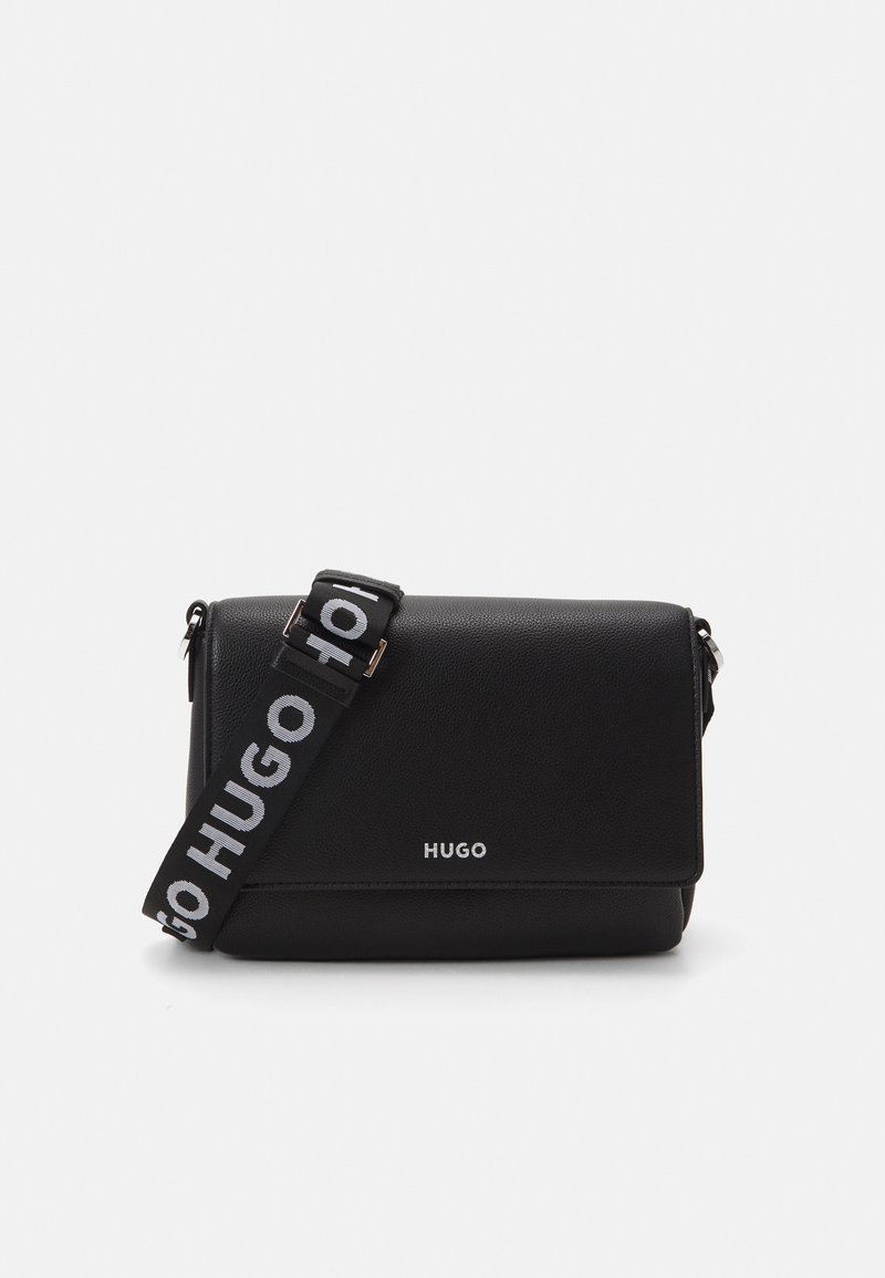 HUGO FLAP - Cross body bag - black - Zalando.ie