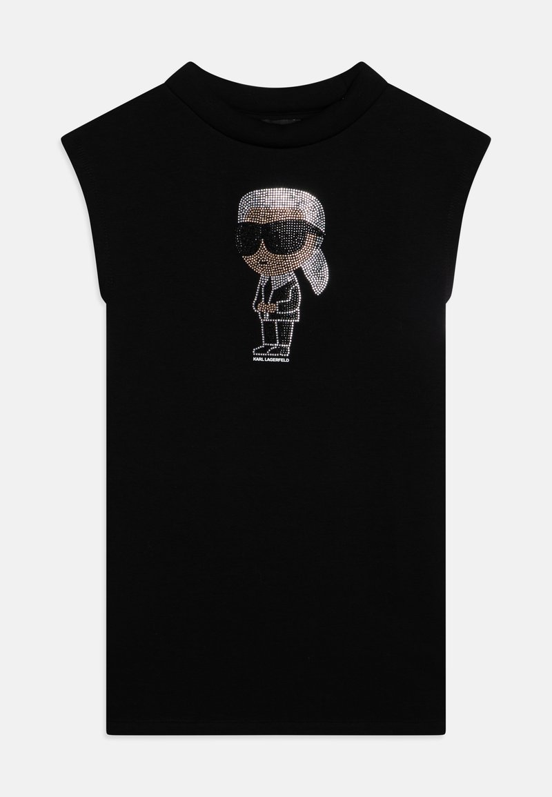 KARL LAGERFELD KIDS SLEEVELESS DRESS Trikoomekko Black musta KARL LAGERFELD KIDS SLEEVELESS DRESS Trikoomekko Black musta
