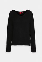 HUGO SESTRELLY - Strickpullover - black/schwarz - Zalando.ch