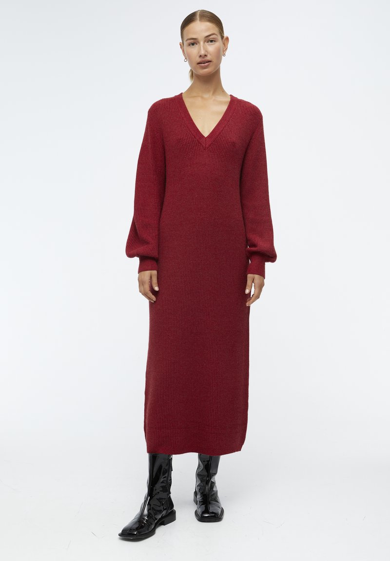 Object OBJMALENA - Jumper dress - red dahlia/bordeaux - Zalando.ie