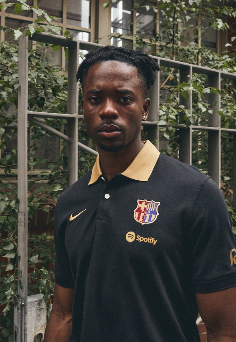 Nike Performance FC BARCELONA THE NIKE POLO DF 2.0 - Bluză polo - black ...