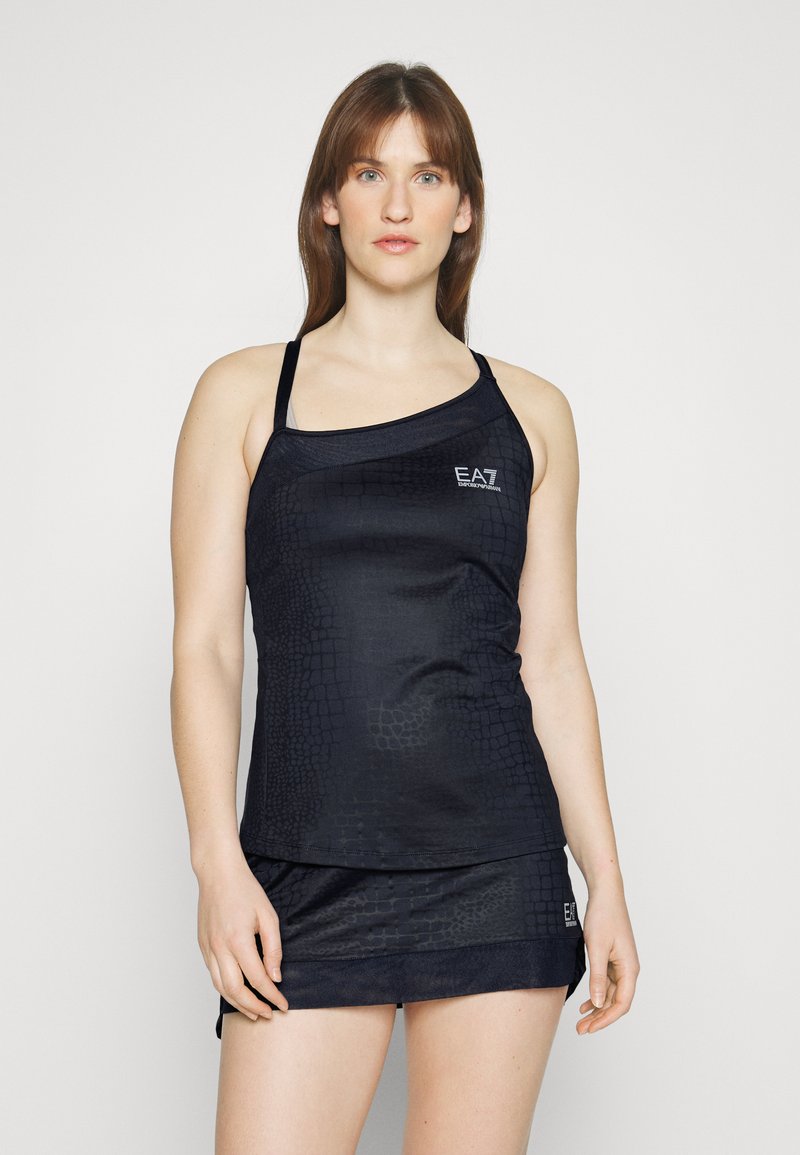 EA7 Emporio Armani TENNIS PRO FREESTYLE TANK - Top - fancy navy blue ...