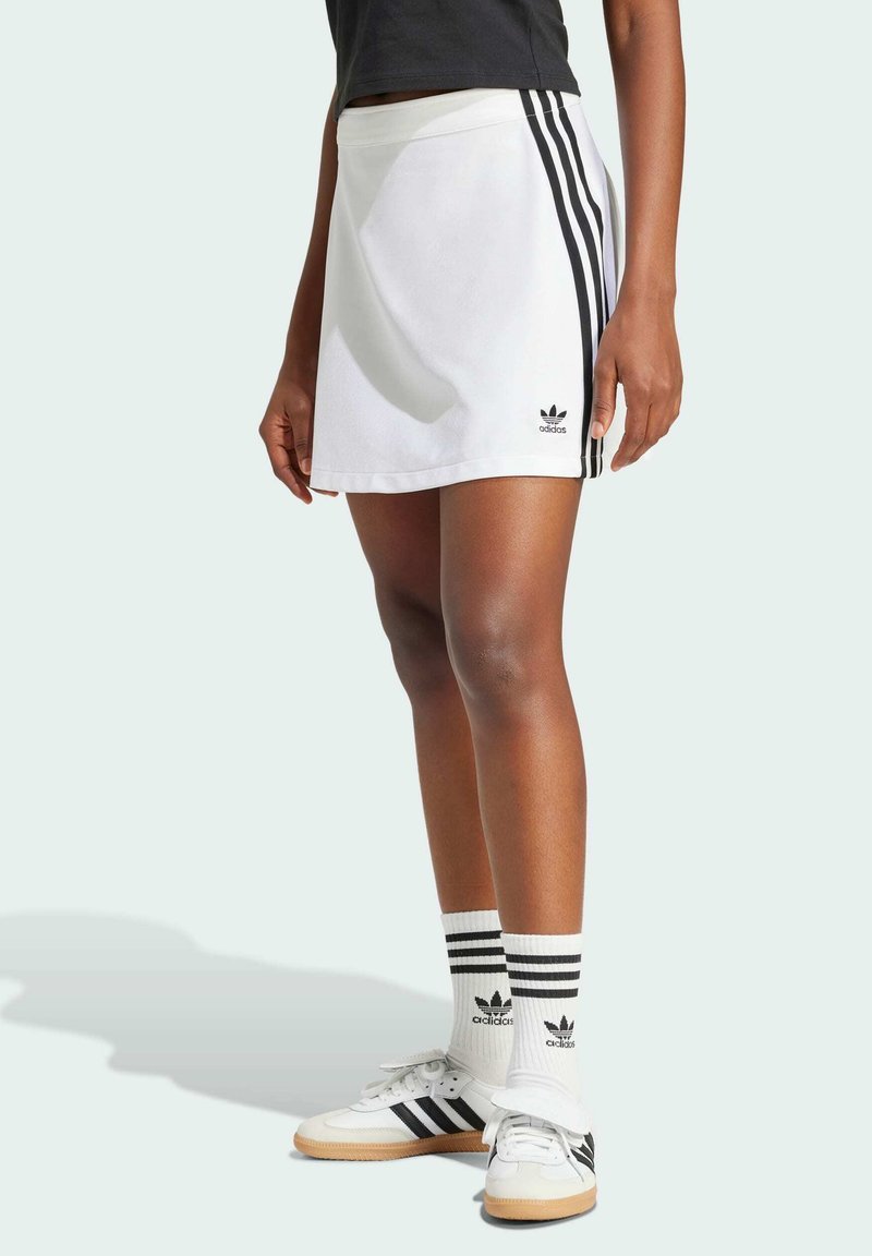 adidas Originals STRIPES - A-Linien-Rock - white black/weiß - Zalando.de