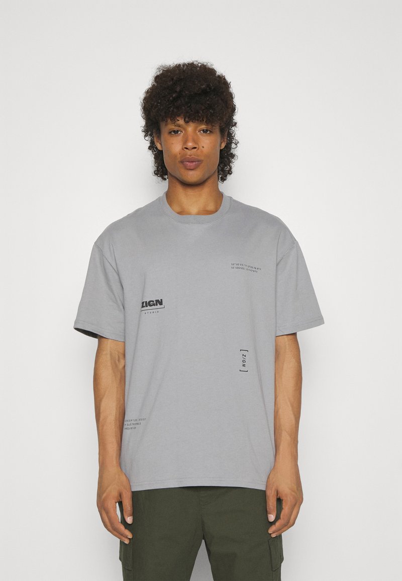 Zign T-Shirt print - grey/grau - Zalando.de