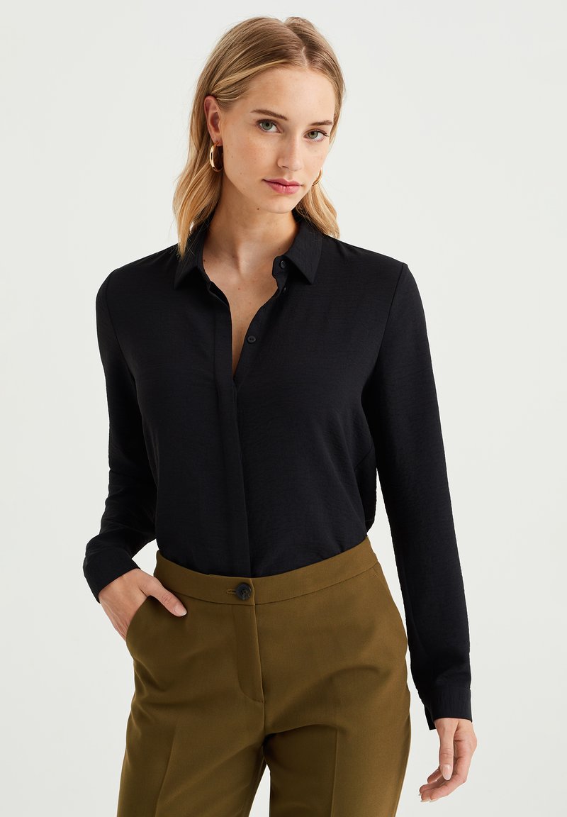 WE Fashion Hemdbluse - black/schwarz - Zalando.ch