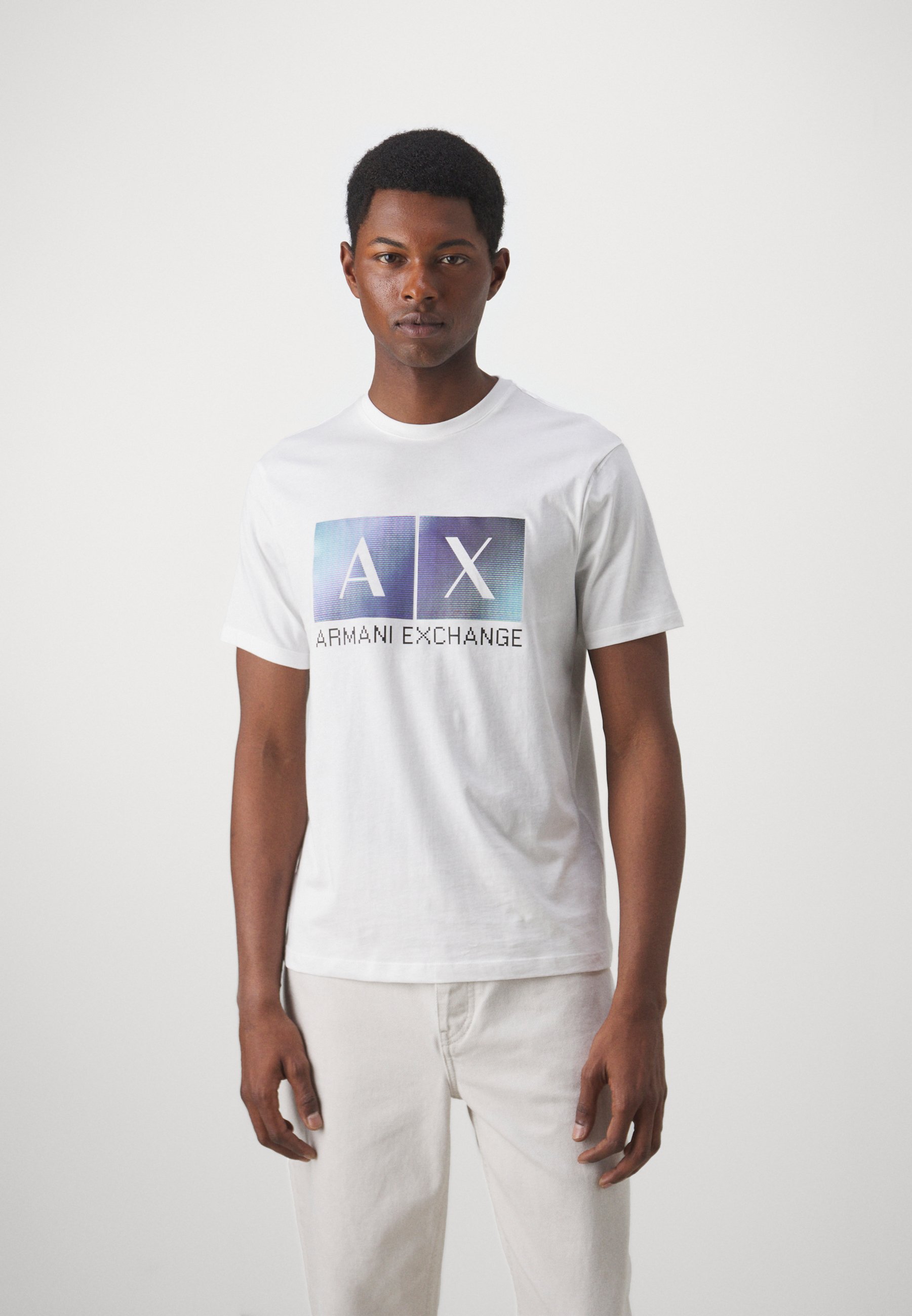 Armani exchange ax logo t shirt store