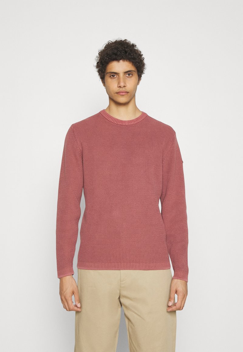 Pepe Jeans DEAN CREW NECK - Strickpullover - crushed berry/dunkelrot ...