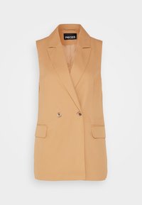 Pieces PCTALLY NOOS - Waistcoat - tan - Zalando.co.uk