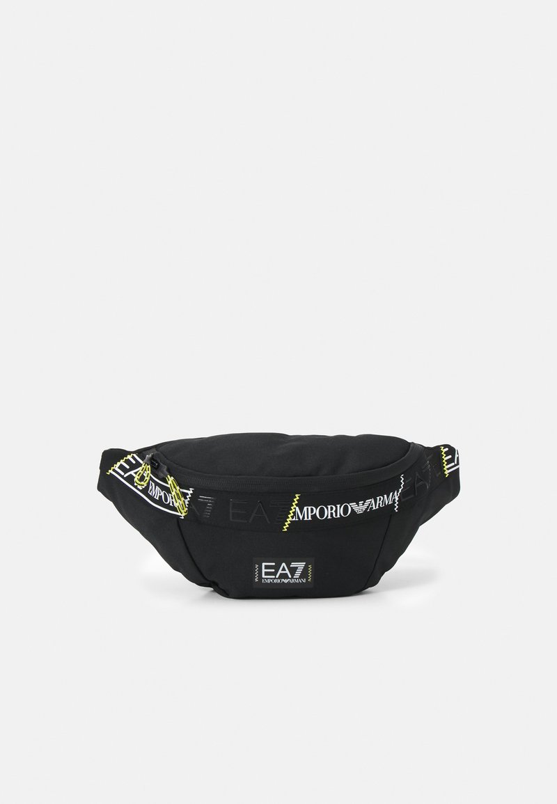 EA7 Emporio Armani TRAIN LOGO SERIES SLING BAG UNISEX - Bum bag - black ...