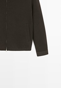 Massimo Dutti ZIP-UP - Cardigan - dark brown - Zalando.co.uk