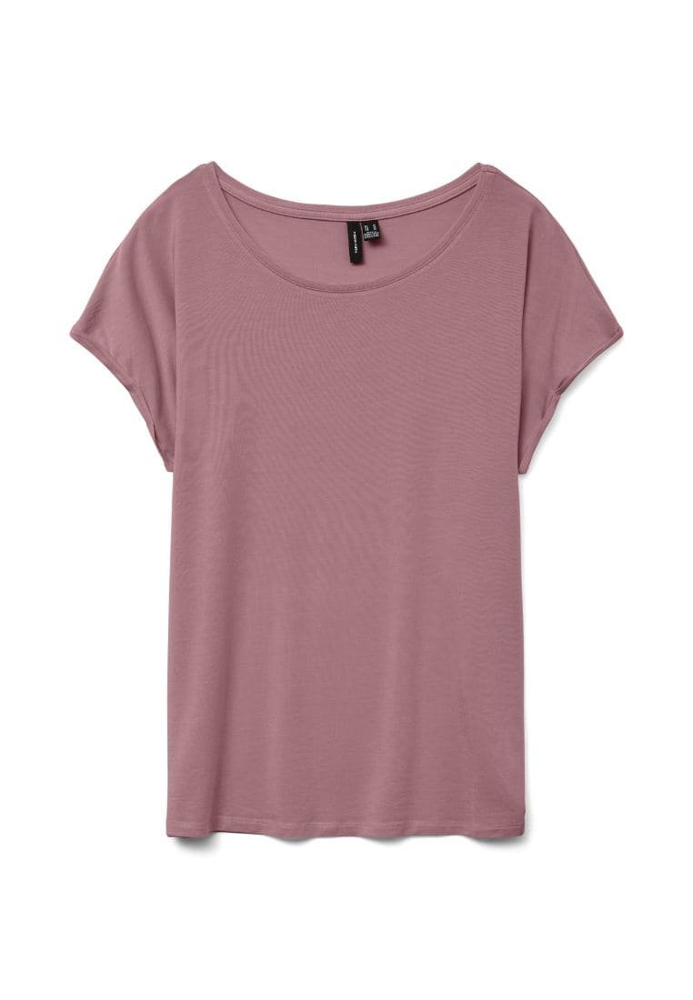 Vero Moda VMAVA PLAIN - T-shirts basic - nostalgia rose/lys pink ...