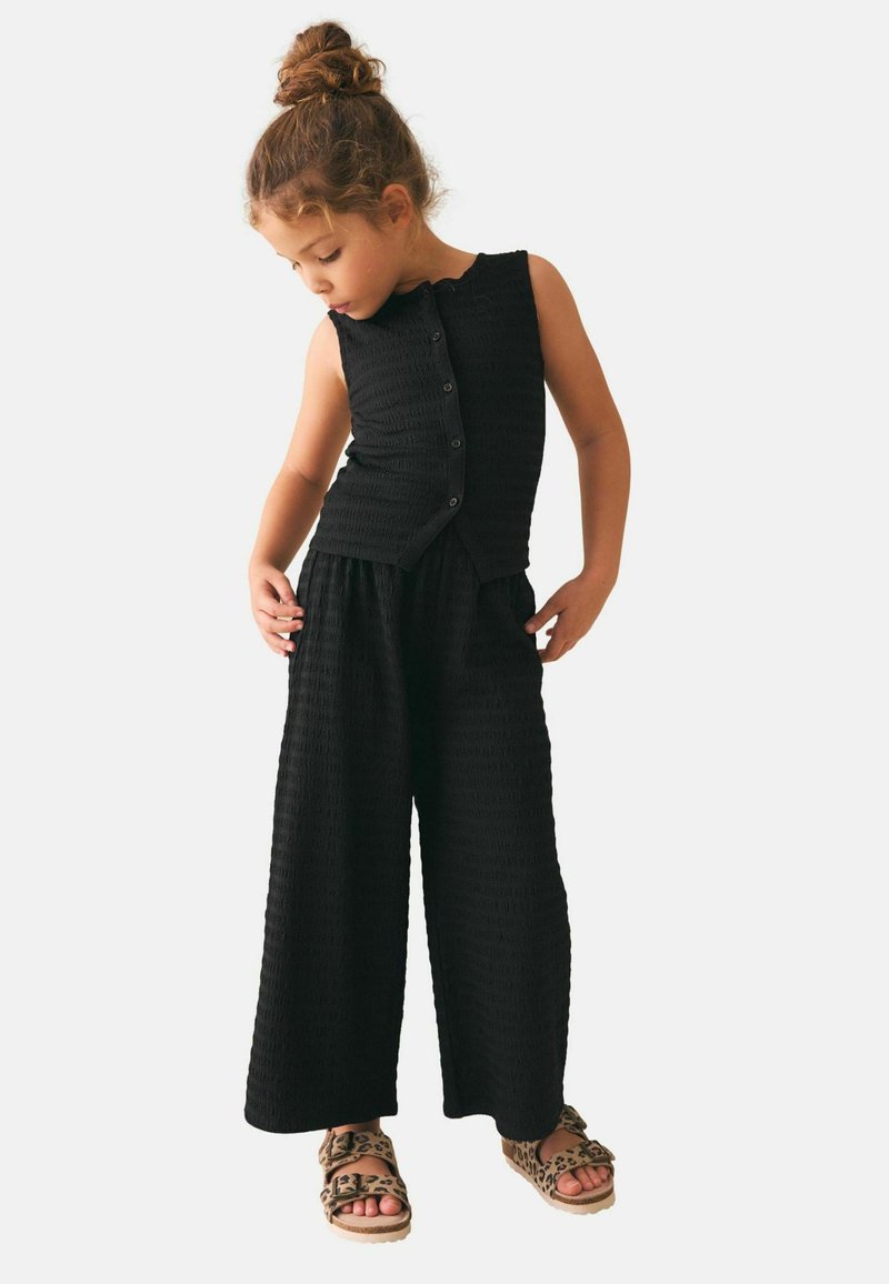 Next REGULAR FIT - TEXTURED WIDE SET - Waistcoat - black - Zalando