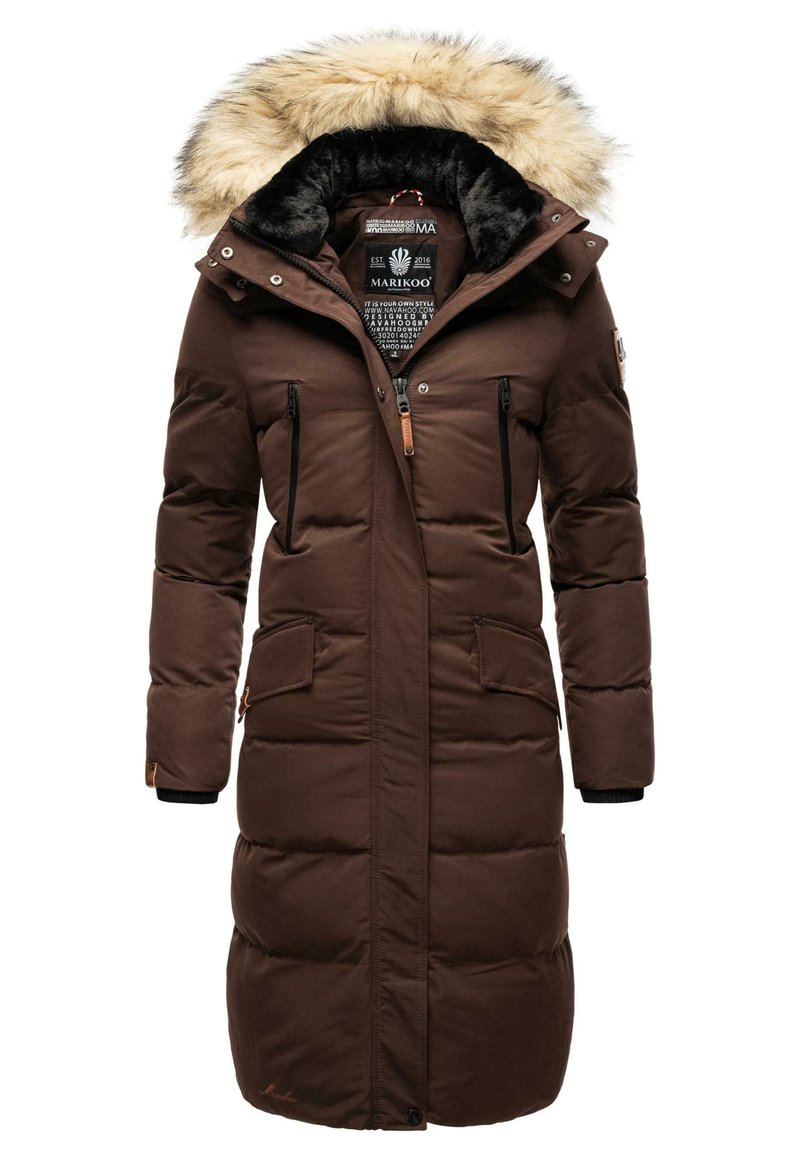Marikoo Wintermantel - dark choco/dunkelbraun - Zalando.de