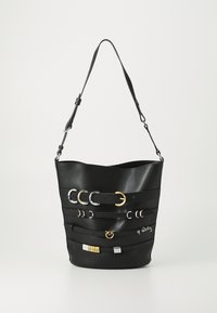 Pinko BELTS BUCKET - Kabelka - limousine black/černá - Zalando.cz