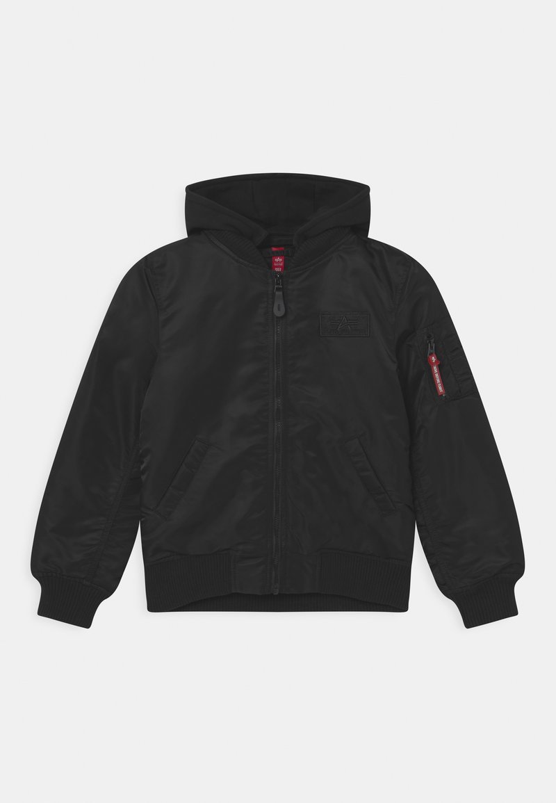 Alpha Industries DETACHABLE HOOD KIDS TEENS - Bomber Jacket - black ...