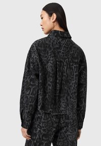 AllSaints NICKY - Denim jacket - leppo black/mottled black - Zalando