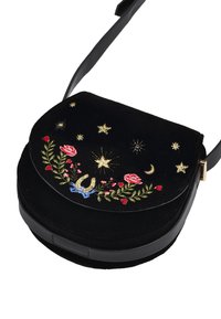 FABLE ENGLAND DOVE & FLORAL STAR EMBROIDERIED - Cross body bag - black ...