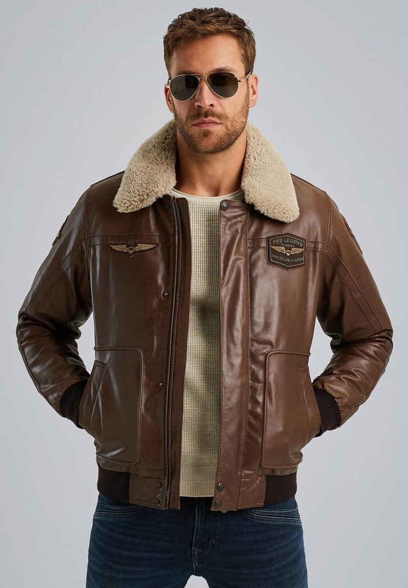 PME Legend HUDSON - Bomber Jacket - d brown/dark brown - Zalando