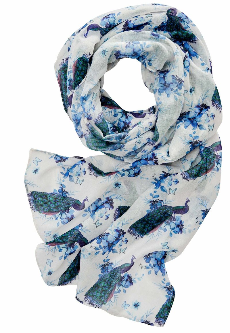FABLE ENGLAND PEACOCK LIGHT WEIGHT - Scarf - multi color/white - Zalando