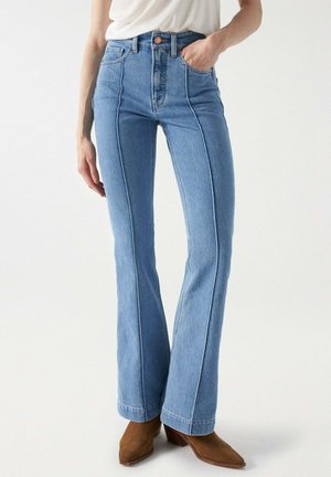 adL BELL BOTTOMS - Flared Jeans - navy blue/blau - Zalando.de