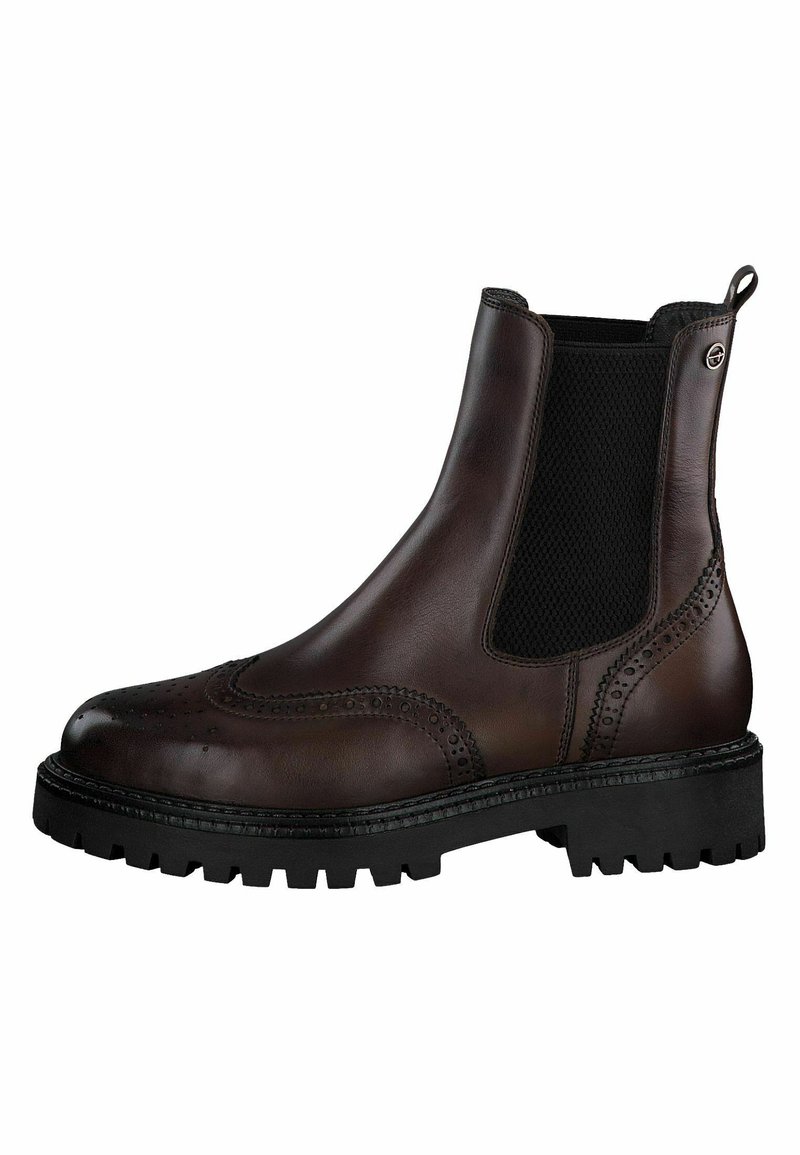 Tamaris CHELSEA - Bottines à plateau - dark brown/marron - ZALANDO.FR